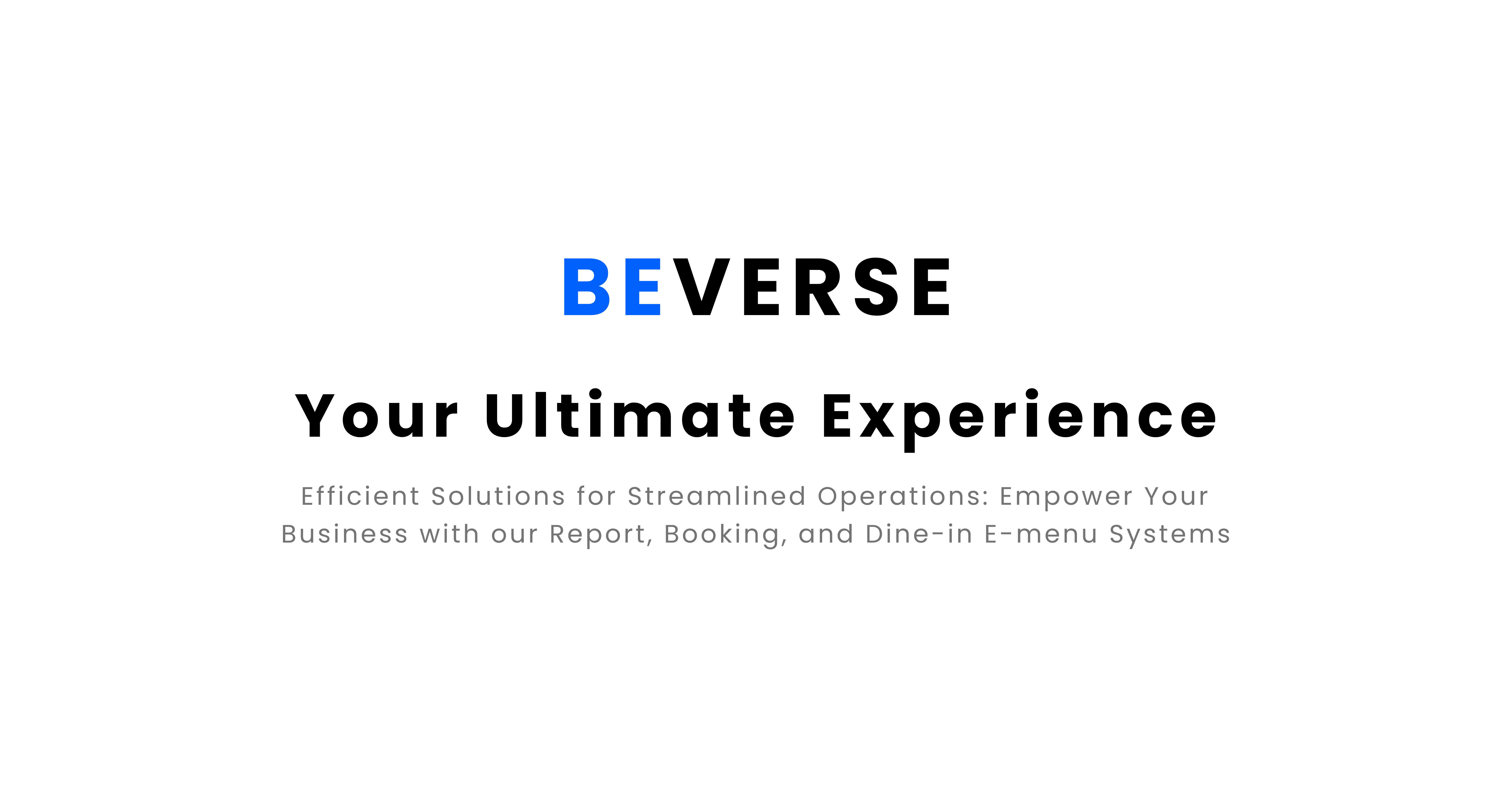 Your ultimate experience | BEVERSE